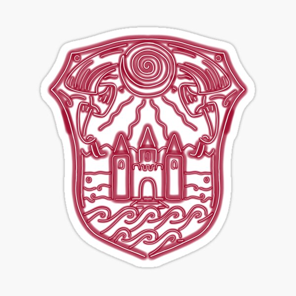 Pegatina «Roman Sanders Symbol Logotipo de neón» de Quarzadi | Redbubble