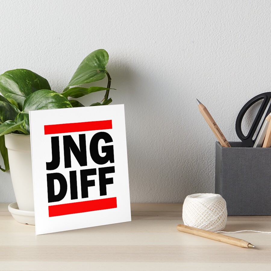 "JNG DIFF | JUNGLE Difference" Art Board Print by noobz | Redbubble