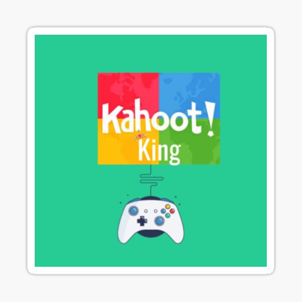 "Kahoot king" Sticker for Sale by Acpe | Redbubble