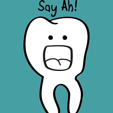 "Say Ah!" Sticker for Sale by anniemathews | Redbubble