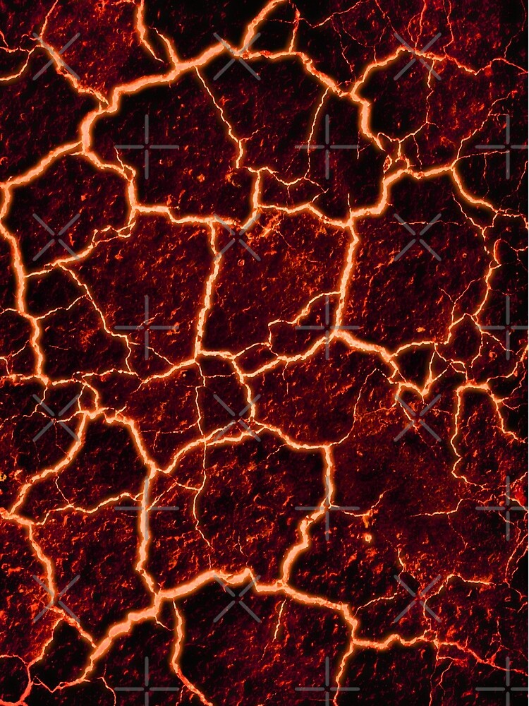 "Lava cracked. Fire volcano stone." Poster for Sale by RV8Co | Redbubble