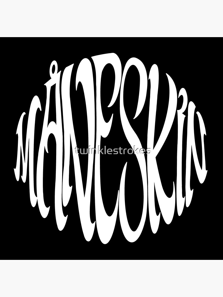 "Maneskin Band Logo White" Poster by twinklestrokes | Redbubble