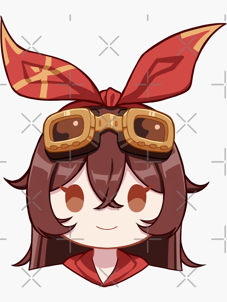 Pegatina «Kawaii Chibi Amber Genshin Impact» de Erit0ri | Redbubble