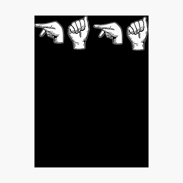 Lámina fotográfica «PAPA ASL Lenguaje de señas americano Los mejores ...