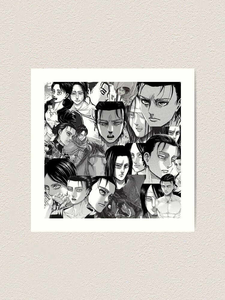 "Eren Yeager Manga Panels" Art Print by TheGoldenCorgi | Redbubble