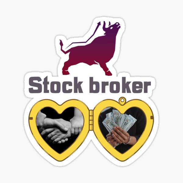 "Two passions - Stock broker " Sticker for Sale by Dr-Statement | Redbubble