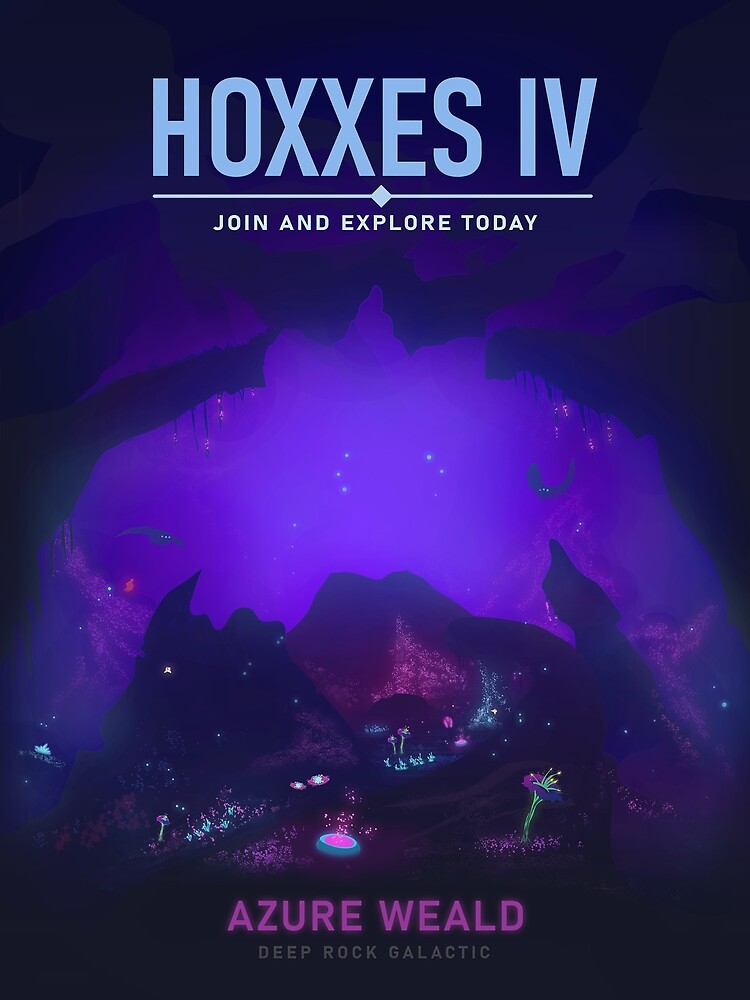 Deep Rock Galactic Poster (Azure Weald) Premium Matte Vertical Poster ...