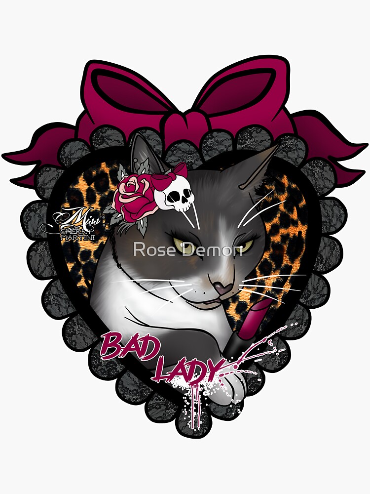 "Bad Lady" Sticker for Sale by CherryMartini | Redbubble