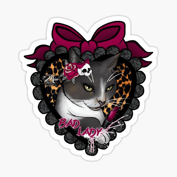 "Bad Lady" Sticker for Sale by CherryMartini | Redbubble