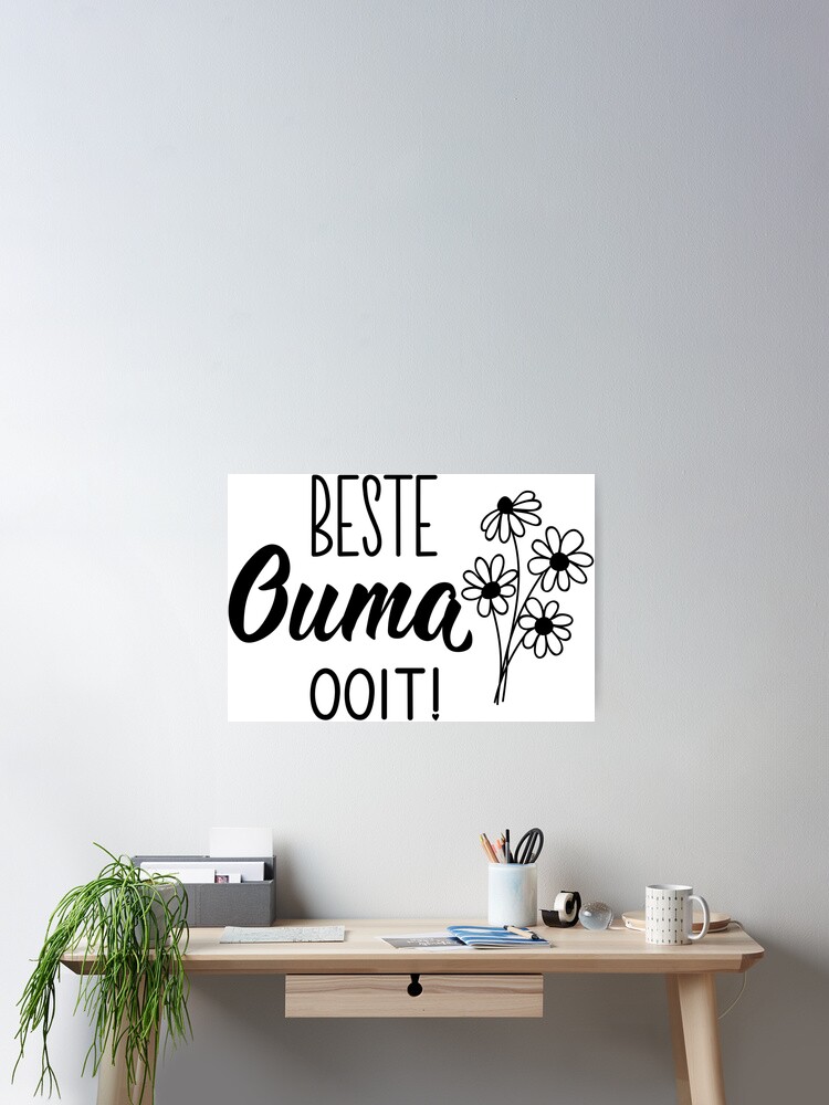 "Beste Ouma ooiti. Best grandma ever - Afrikaans text. lettering ...