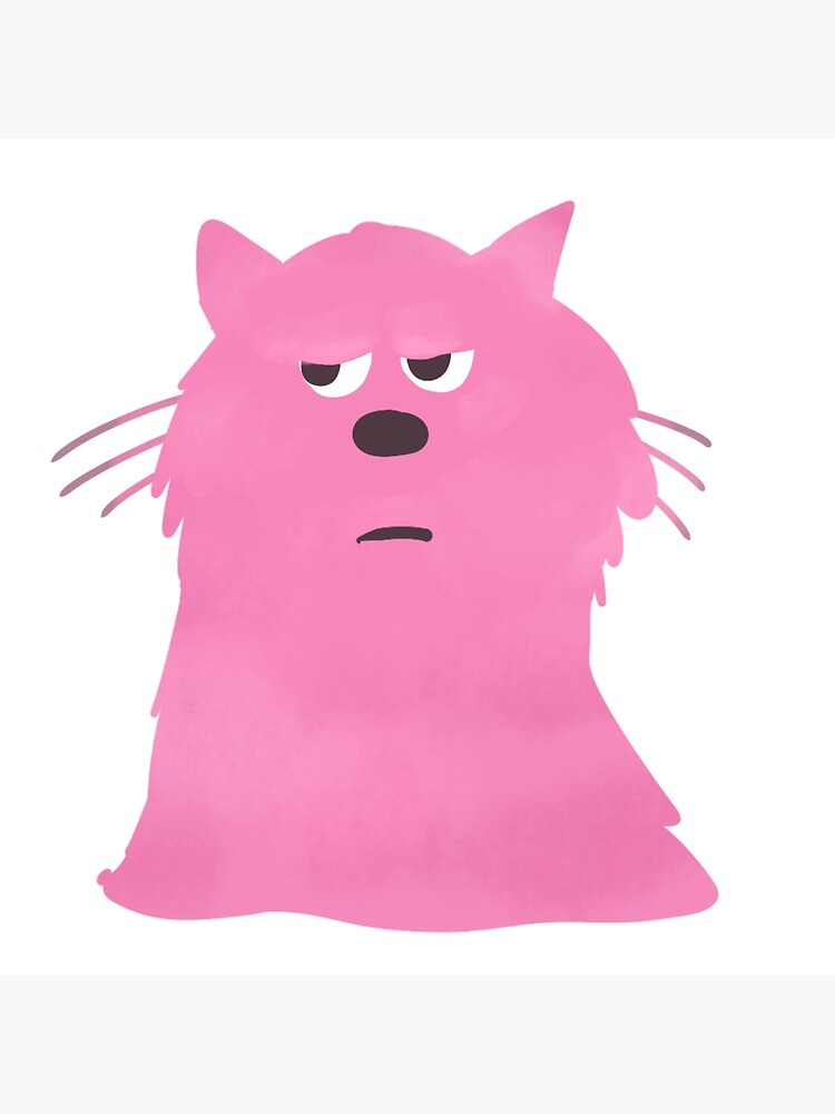 "unfriendly angry pink fur cat " Poster for Sale by Dinasimba2009 ...