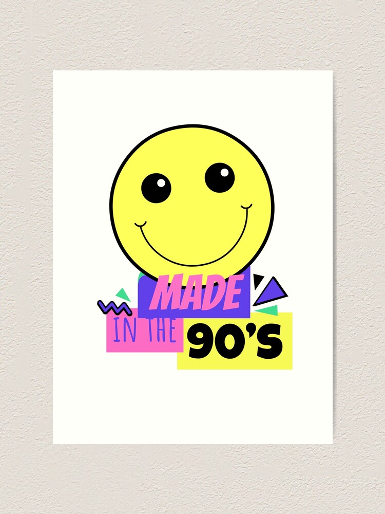 Impression artistique « Fabriqué dans les années 90 - Old School 90s ...