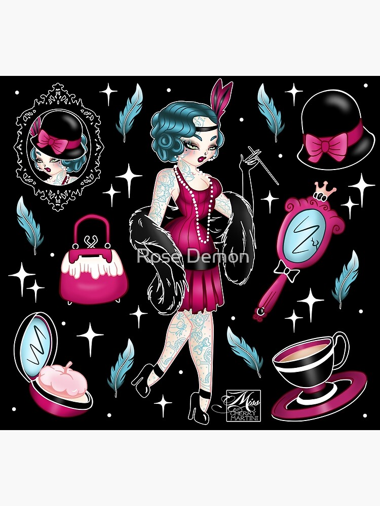 "Flapper Girl Flash" Art Print by CherryMartini | Redbubble