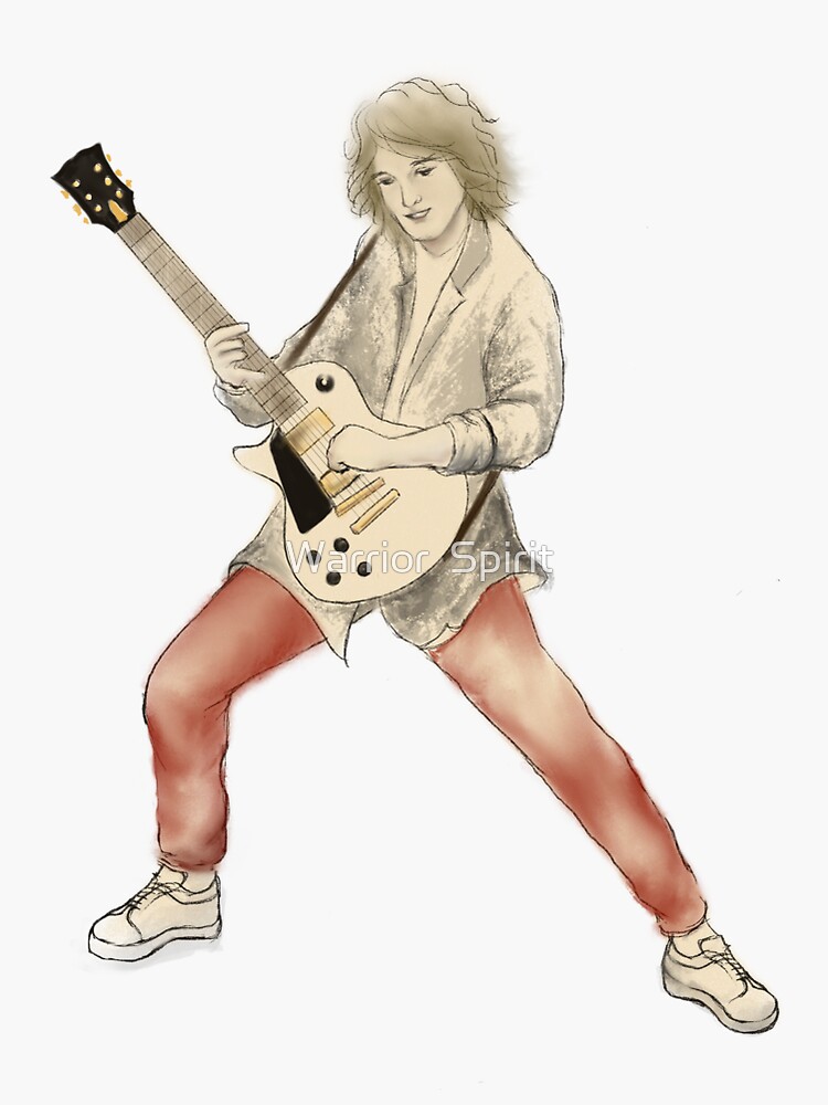 "Guitarist " Sticker for Sale by ronin333200 | Redbubble