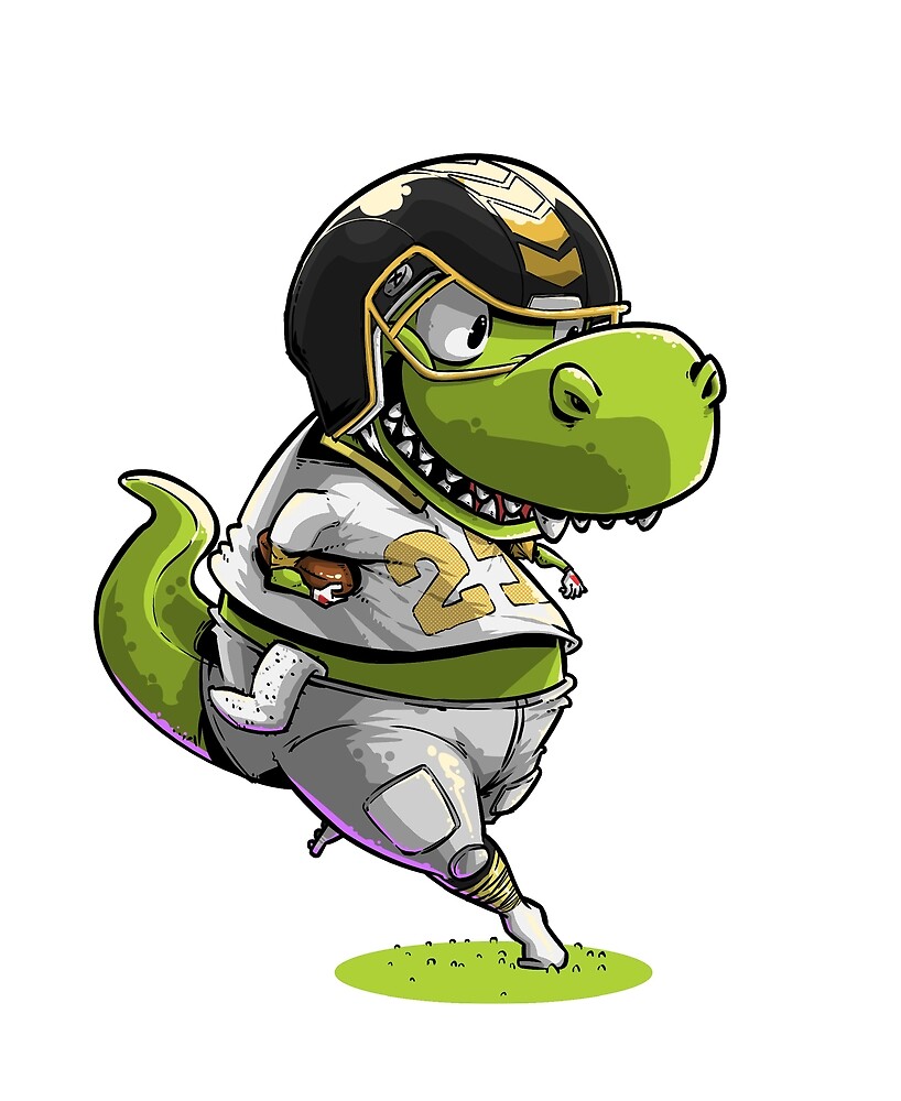 "American Football Dinosaur - Tyrannosaurus Rex - Trex " by ...