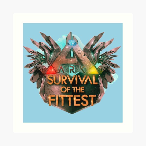 "ARK SURVIVAL OF THE FITTEST STICKER" Art Print for Sale by ...