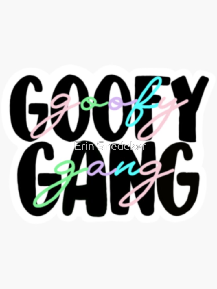 "Goofy gang logo" Sticker for Sale by Emsnedeker | Redbubble