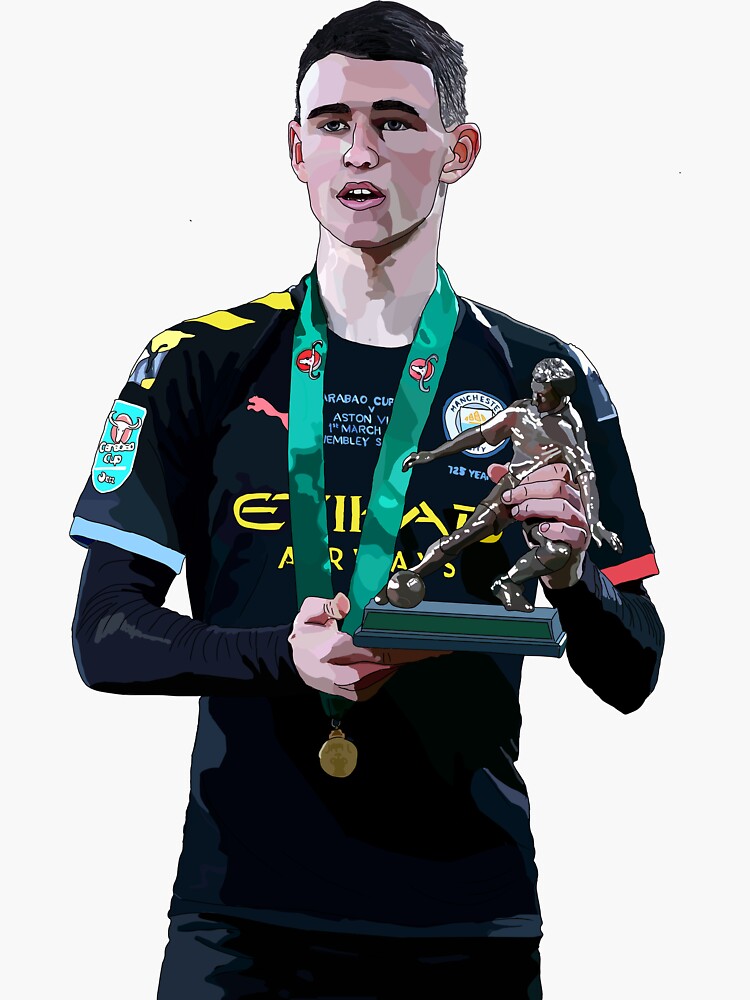 "Phil Foden" Sticker by cerysxedwards | Redbubble