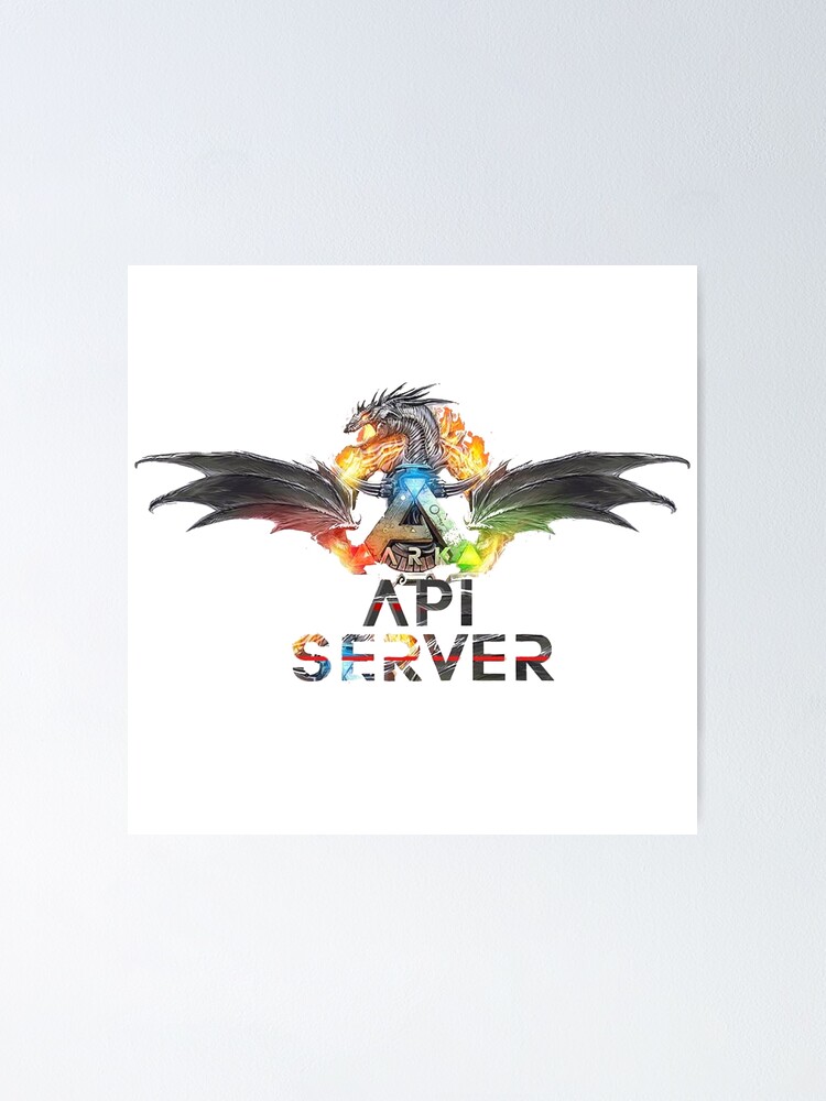 "ARK API SERVER STICKER." Poster for Sale by MeritsStores | Redbubble