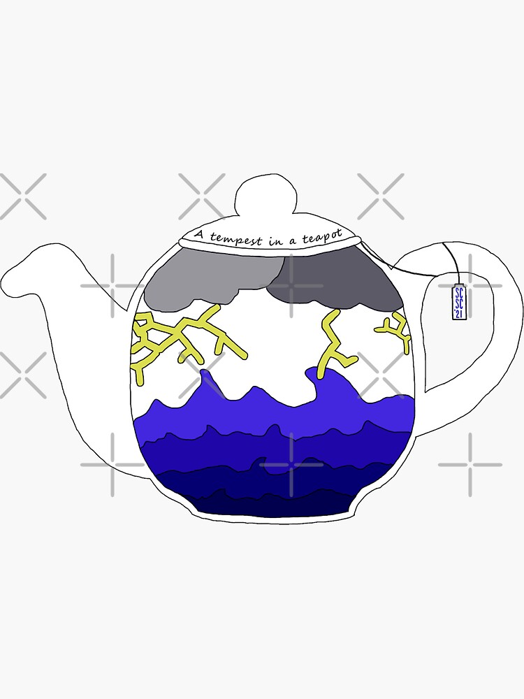 "Sid City Social Club - Teapot" Sticker by SidCity | Redbubble