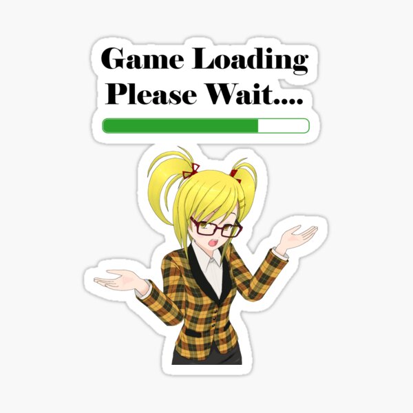 "Bold Game Loading Anime Design" Sticker for Sale by jglawson676 ...