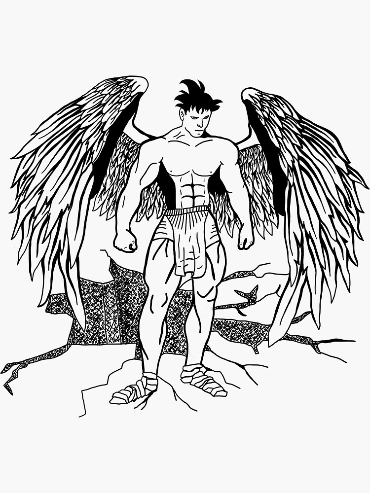 "Ripped Angel" Sticker for Sale by Ruiz-chuy | Redbubble
