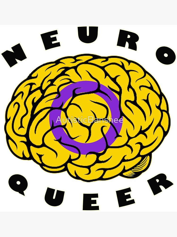 "Neuroqueer Brain - Intersex Colors" Sticker for Sale by ...