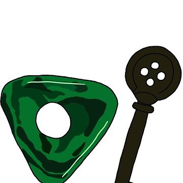 Coraline key and stone Sticker