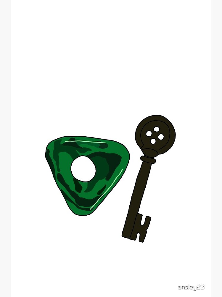 "Coraline key and stone" Art Board Print for Sale by ansley23 | Redbubble