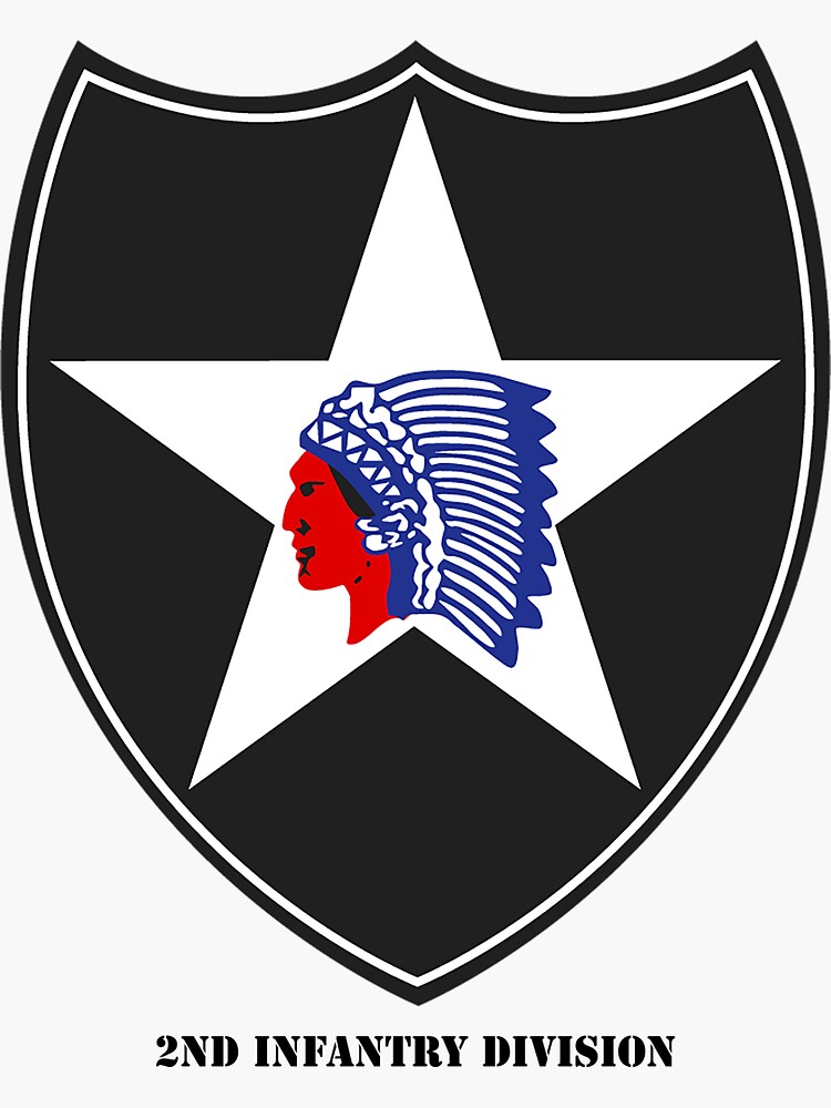 "2ND INFANTRY DIVISION" Sticker by militarygifts | Redbubble