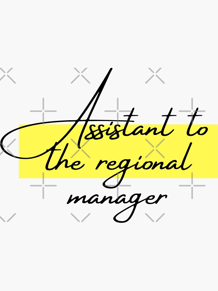 "The office sticker - Assistant to the regional manager" Sticker for ...