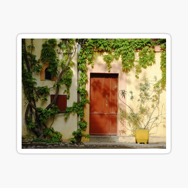 "Red door" Sticker for Sale by LAR1 | Redbubble