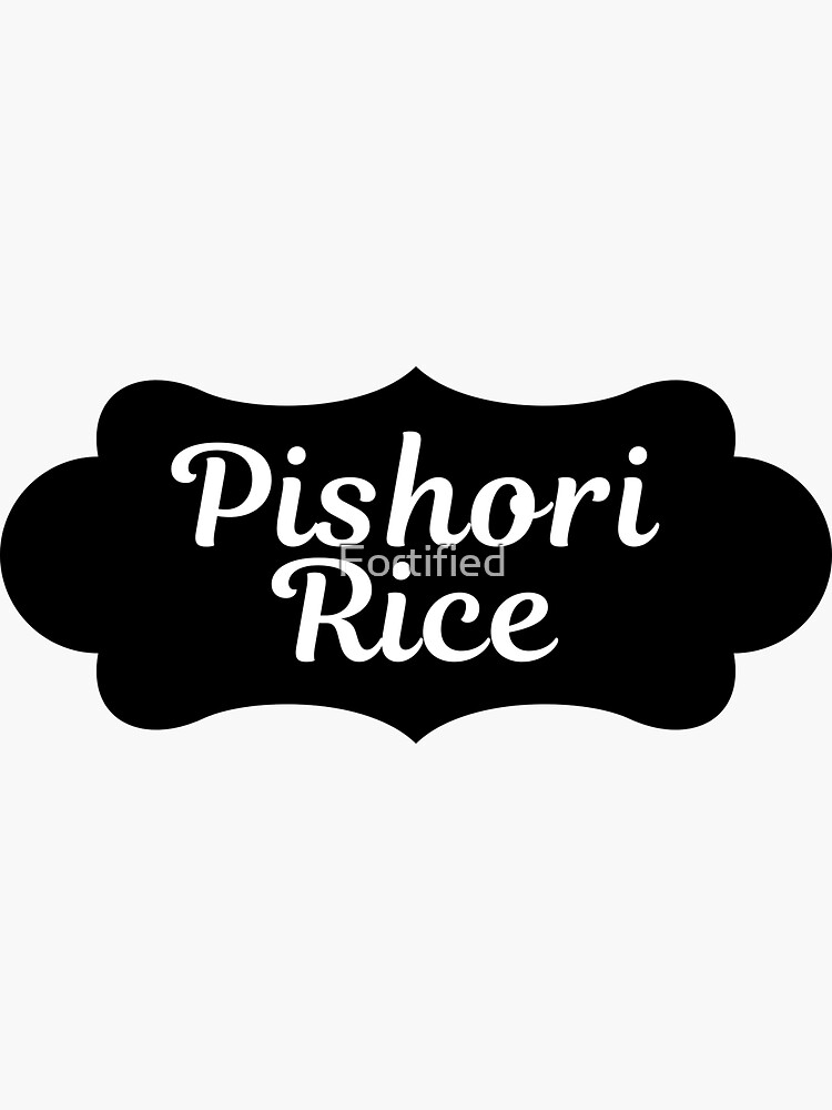 "Pishori rice pantry organisation sticker - find your thing" Sticker ...