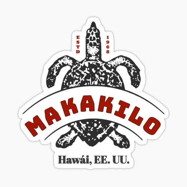 "Vintage Makakilo Hawaii Sea Turtle" Sticker for Sale by tmartinezta ...