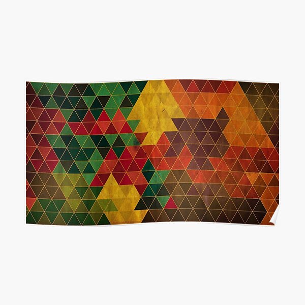 "Triangles" Poster for Sale by DForss | Redbubble