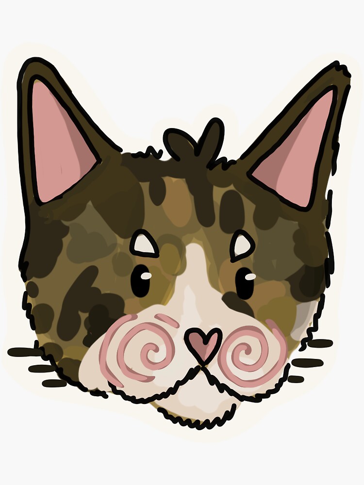 "Camo Cat" Sticker for Sale by luschei-art | Redbubble