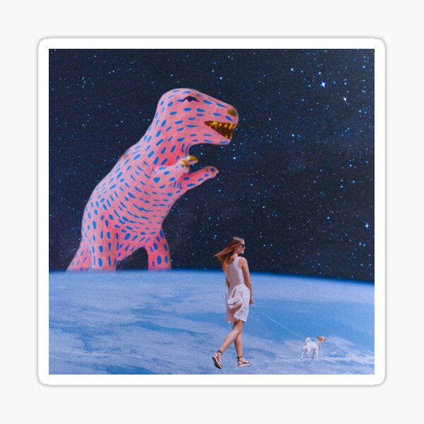 "Dino Takeover" Sticker by caitlinhorn | Redbubble