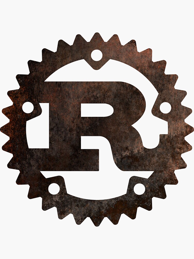 "RUST LANG" Sticker for Sale by PRVS | Redbubble