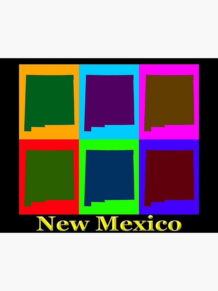 "Colorful New Mexico Pop Art Map" Poster for Sale by KWJphotoart ...