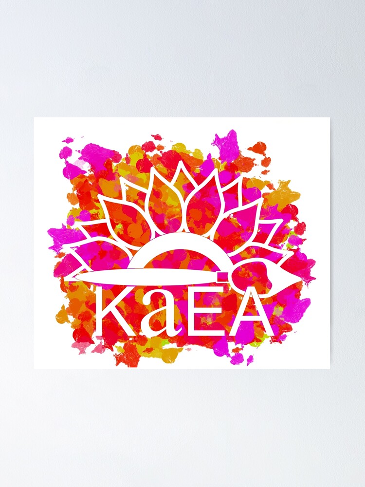 "KAEA Logo Red, Pink, &Orange Paint" Poster for Sale by salesKAEA ...