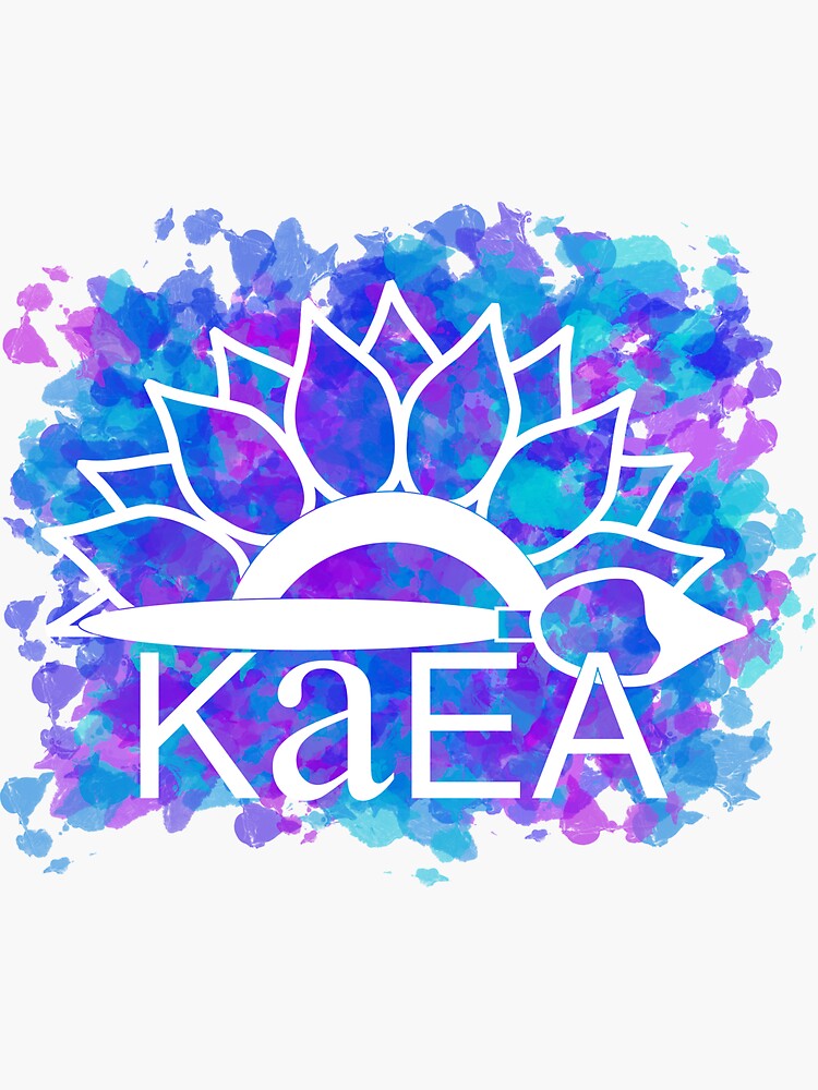 "KAEA Logo Purple & Blue Paint" Sticker for Sale by salesKAEA | Redbubble