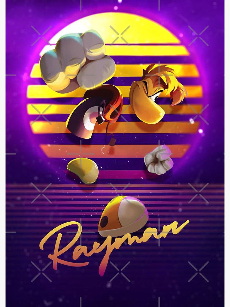 "Rayman 80 Retro" Sticker for Sale by ijunk | Redbubble