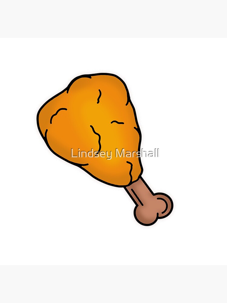 "Chicken leg " Sticker for Sale by Thelyndsimae | Redbubble
