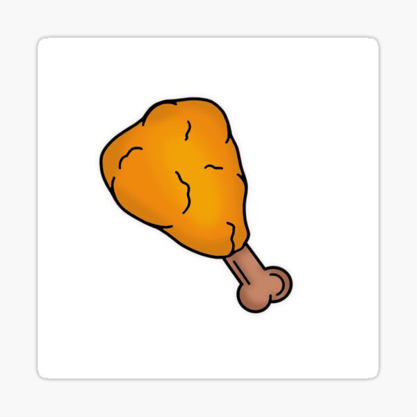 "Chicken leg " Sticker for Sale by Thelyndsimae | Redbubble