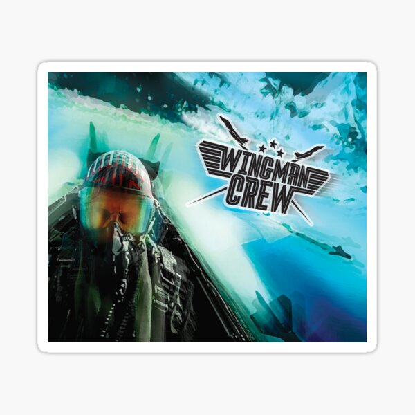 "Wingman Pilot" Sticker for Sale by miyagifactory | Redbubble
