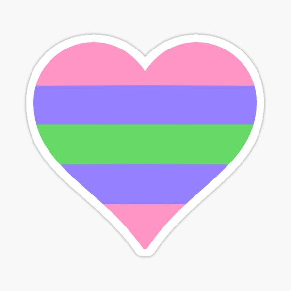 "Trigender Pride Heart" Sticker for Sale by echohicks1117 | Redbubble