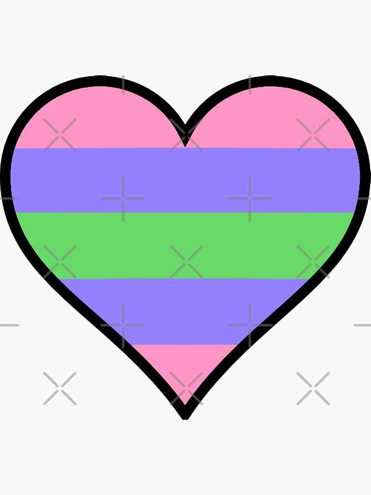 "Trigender Pride Heart" Sticker for Sale by echohicks1117 | Redbubble