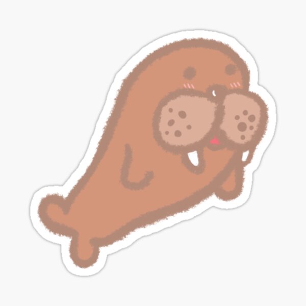 "Willy the Walrus" Sticker for Sale by joojooshop | Redbubble