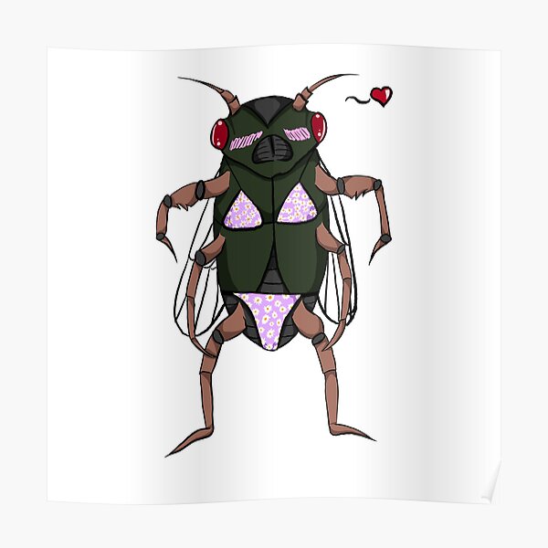 "Cikini! (Cicada Bikini!)" Poster by RagingOstrich | Redbubble