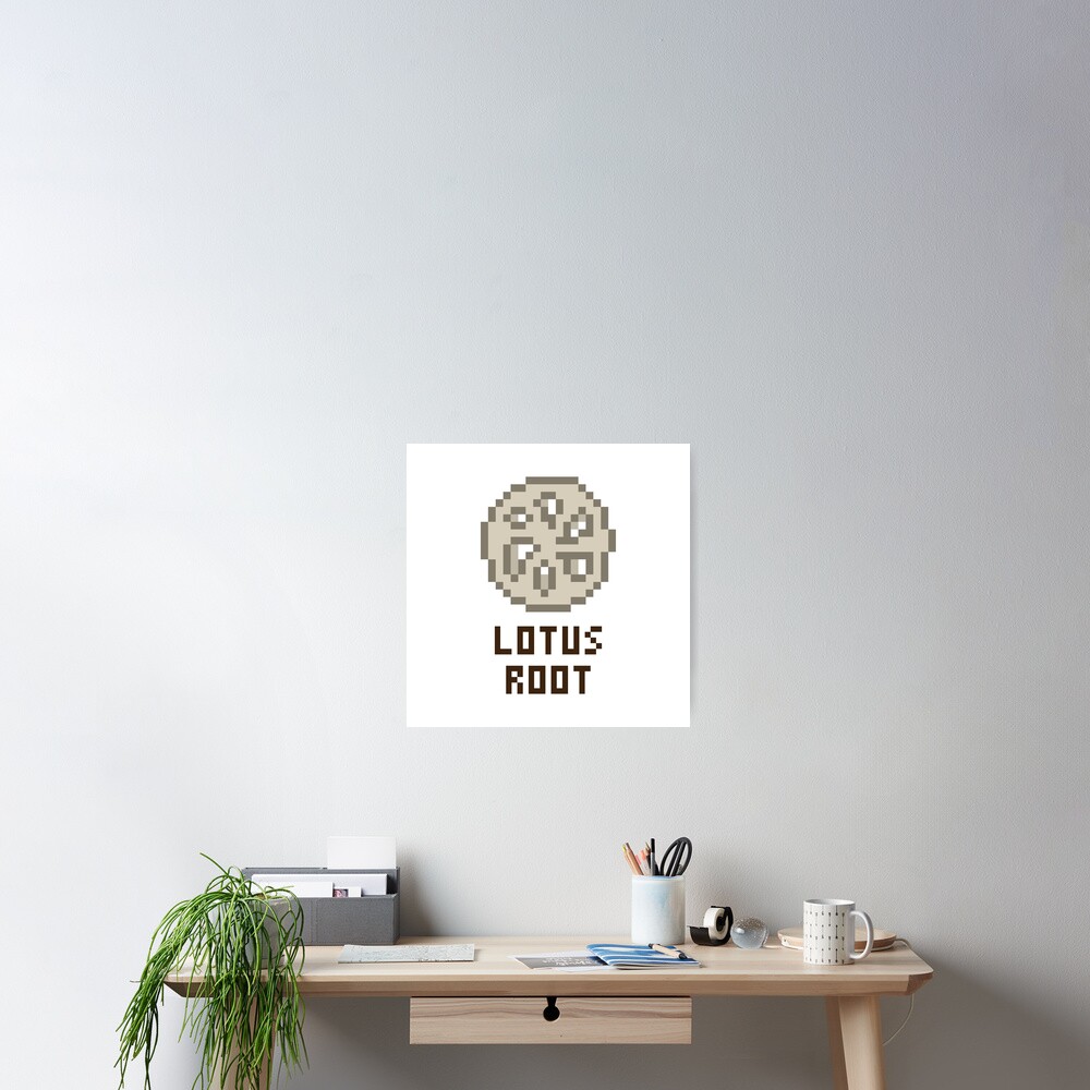"Lotus Root Pixel Art" Poster for Sale by AnnaYenardi | Redbubble
